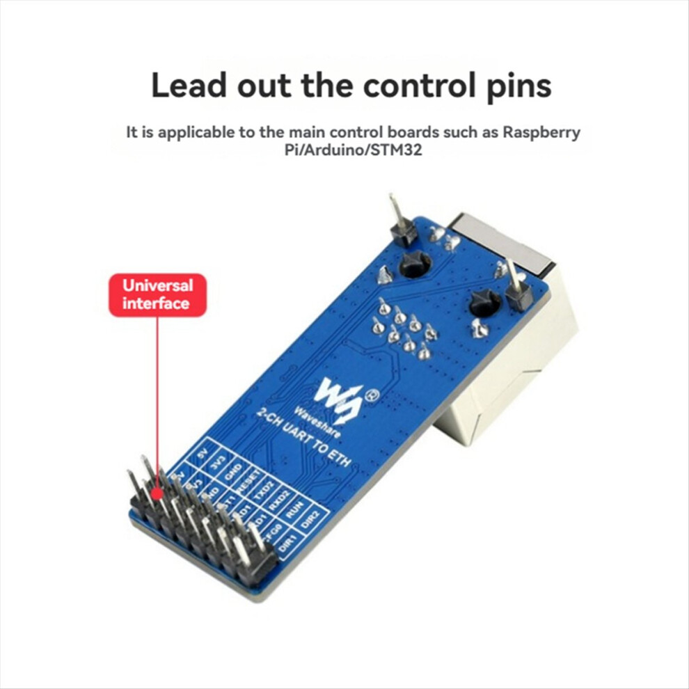 2-CH UART to ETH Ethernet Converter Serial Port T on OnBuy