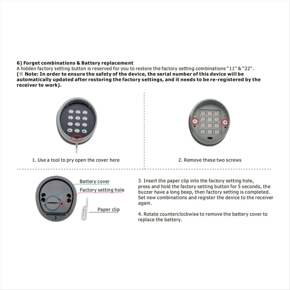 433.92MHZ Wireless Keypad and Receiver Used for Automatic Door/Garage ...