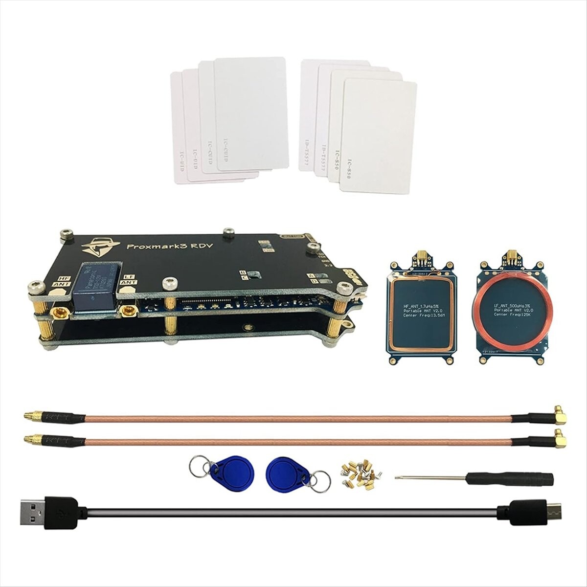 Ulepszona pamięć 512k Proxmark3 RDV2 PM3 DEV Proxmark 3 Kit NFC RFID ...