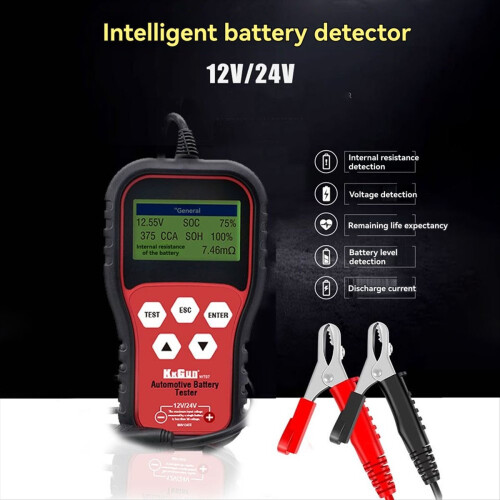 Testeur de batterie automobile 12-24 V avec écran LCD numérique ...