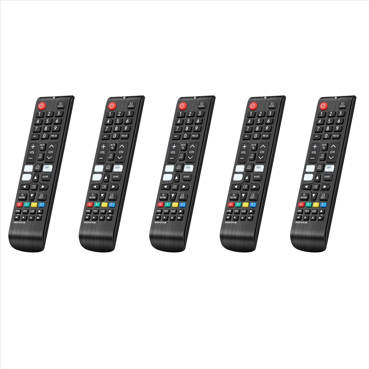 5X BN59-01315B Náhradní dálkový ovladač pro Smart TV UE43RU7105 ...