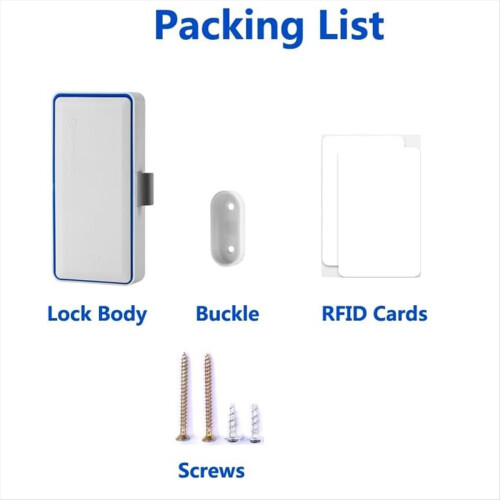 Dolt skåplås, smart NFC RFID elektroniskt gör-det-själv barnsäkert lås ...