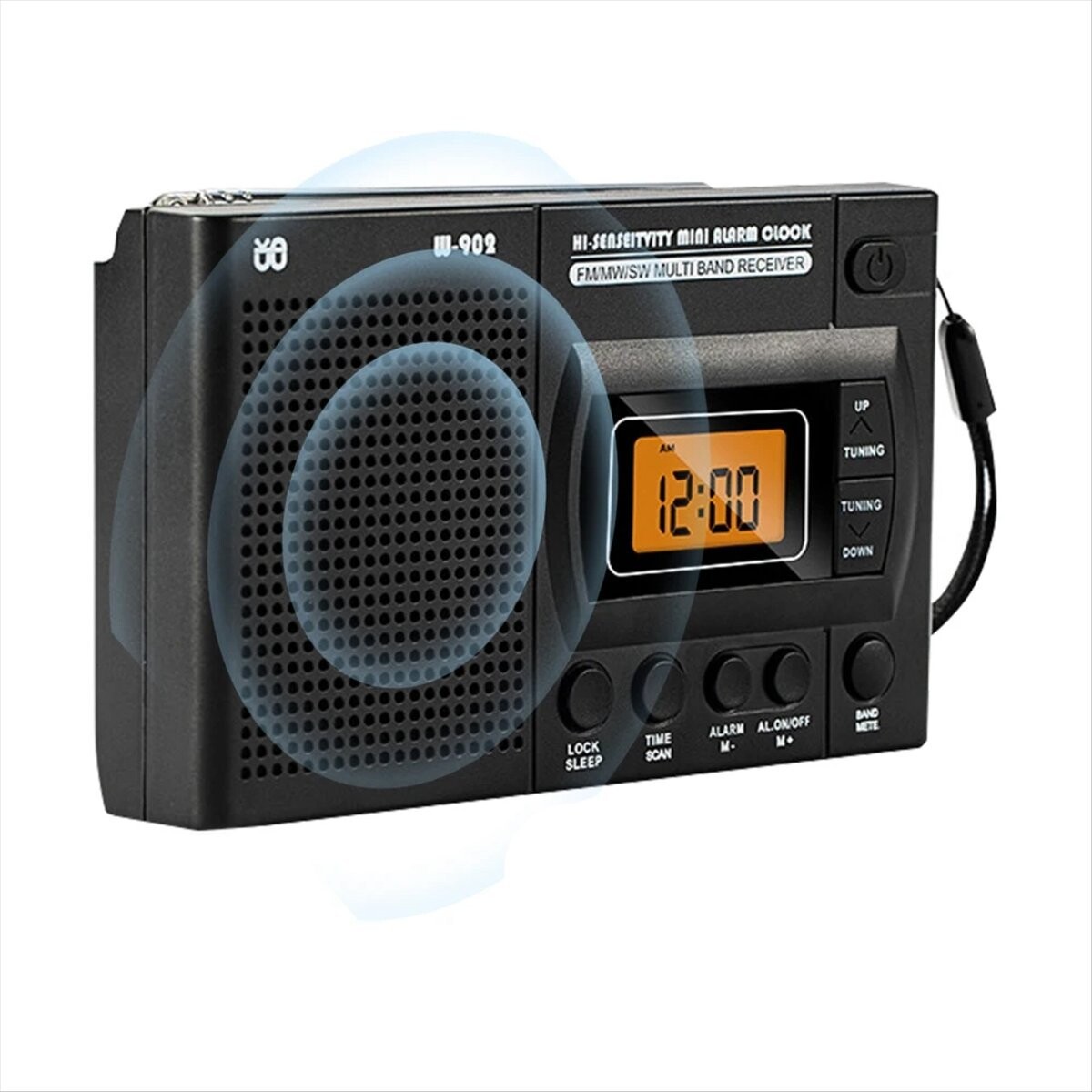 Mini LCD rádio na baterie, přenosné kapesní AM FM rádio s teleskopickou ...