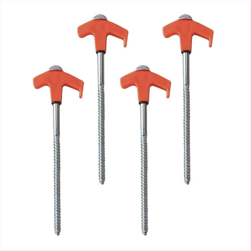 20PCS Ground Anchors Screw in Tent Pegs Camping Heavy Duty Tent Stakes ...