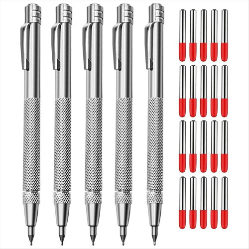 5+20PCS Metal Scribe Scriber Tool & Engraving Pen Set, No Need ...