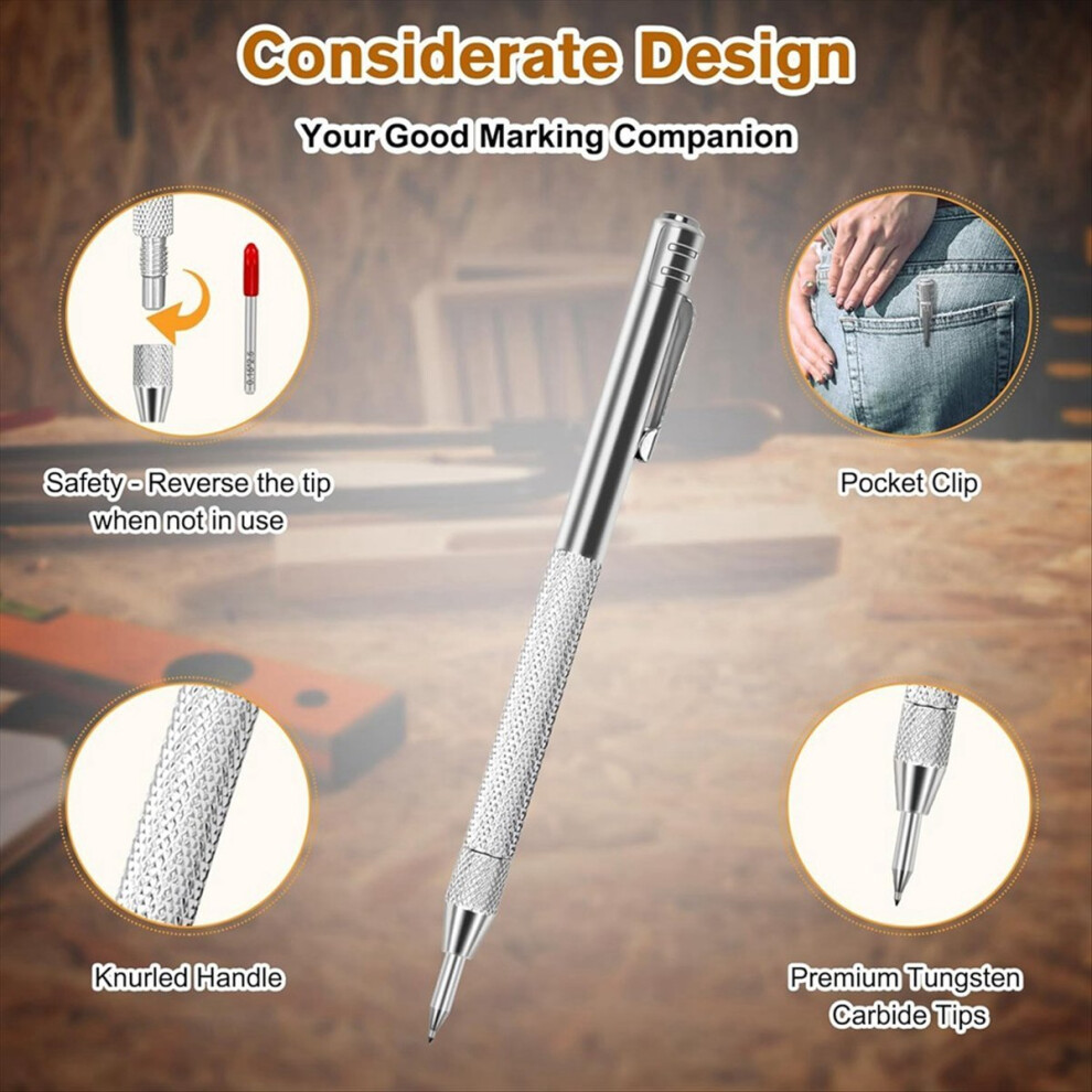 5+20PCS Metal Scribe Scriber Tool & Engraving Pen Set, No Need ...