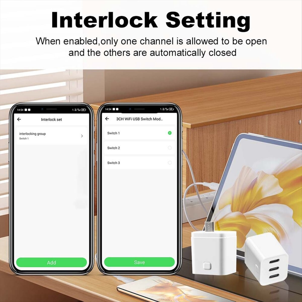 Inteligentny adapter wtykowy Tuya Zigbee typu C, 3-gniazdowy, mini ...