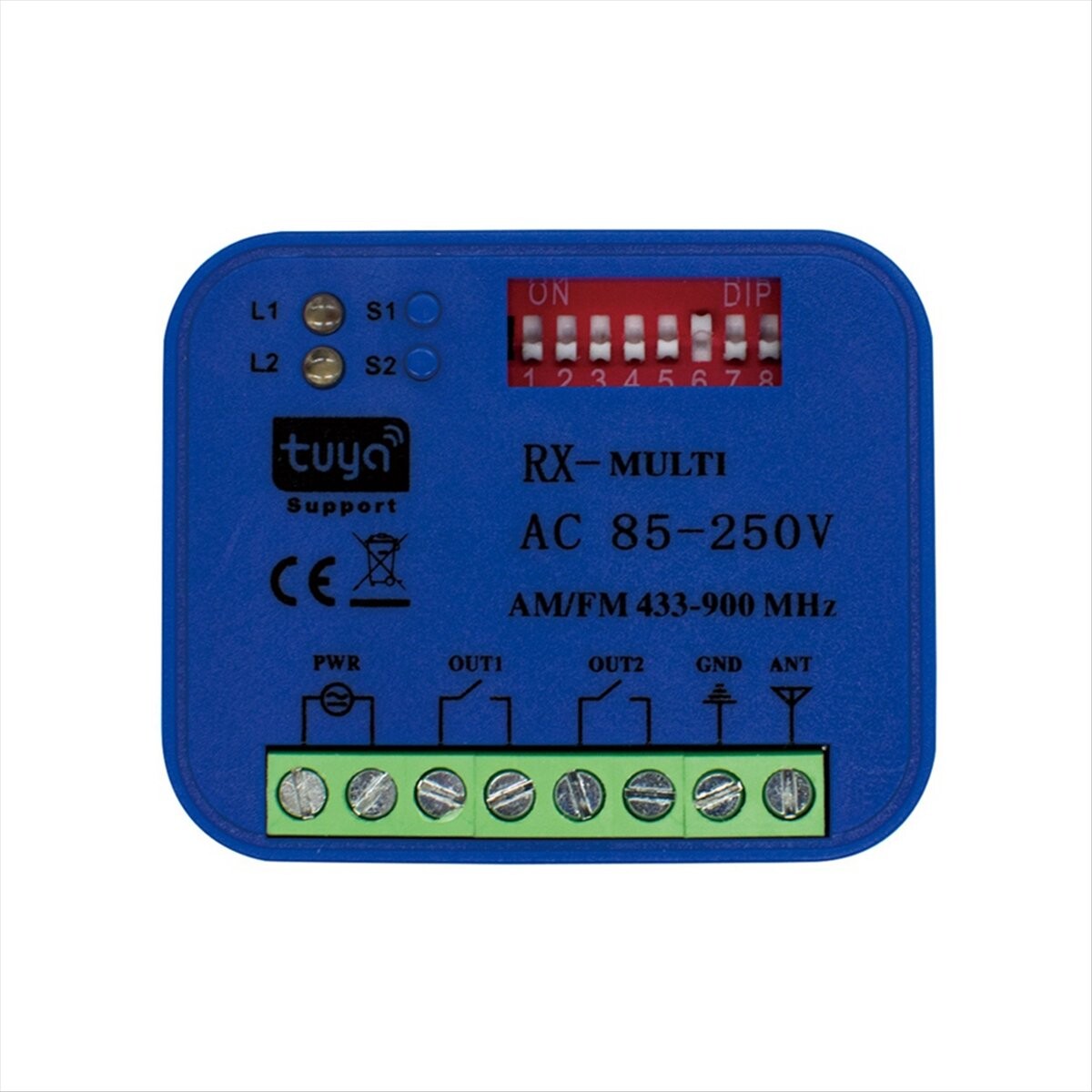 Otvírač garážových bran Tuya Aplikace Dálkové ovládání Přijímač Ovladač ...