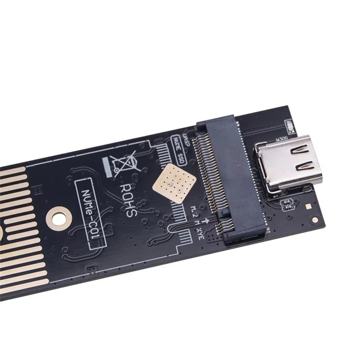 For M/M+B Key NVME Enclosure M.2 SSD Bare Board Type-C to M.2 Hard ...