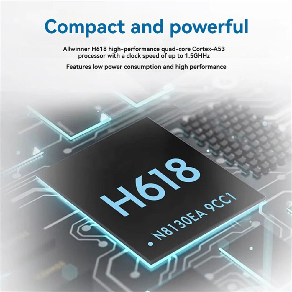 Για Zero 2W 1.5GB RAM H618 Τετραπύρηνος -A53 για Mini PC WiFi5+BT5.0 ...