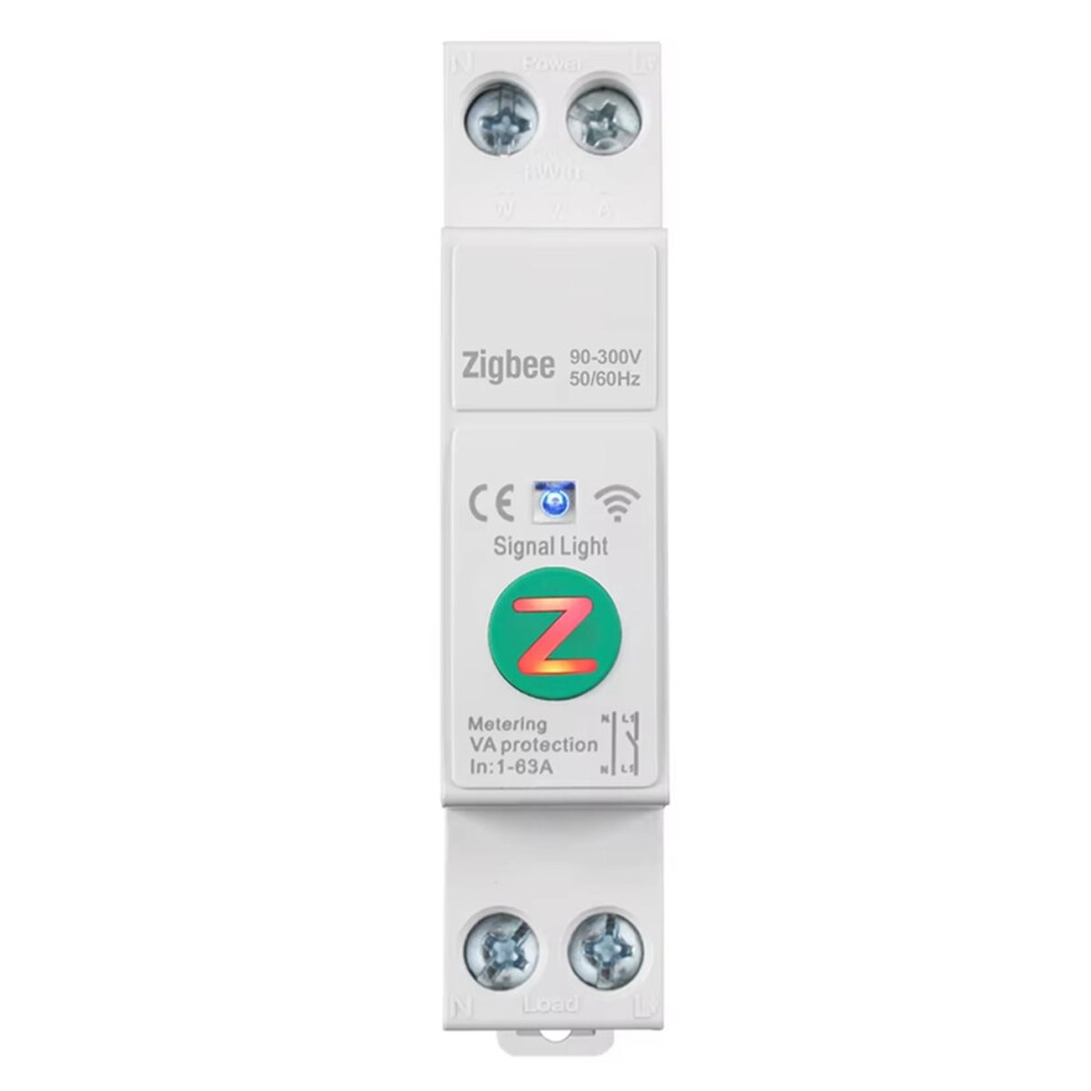 Tuya Zigbee Smart Circuit Breaker 1P+N 63A Din Rail Switch with ...