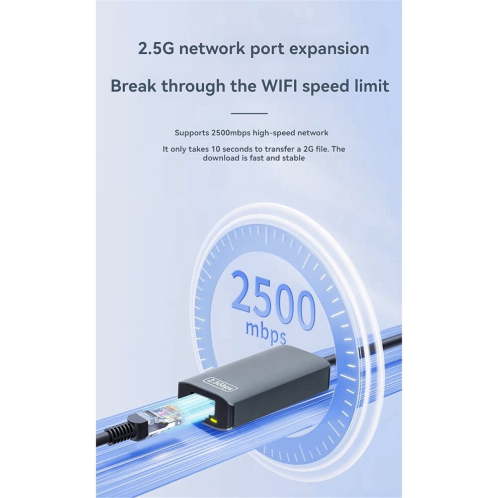 Μετατροπέας Ethernet 2500Mbps USB 3.0/Type C σε RJ45 2.5G, Hub για ...