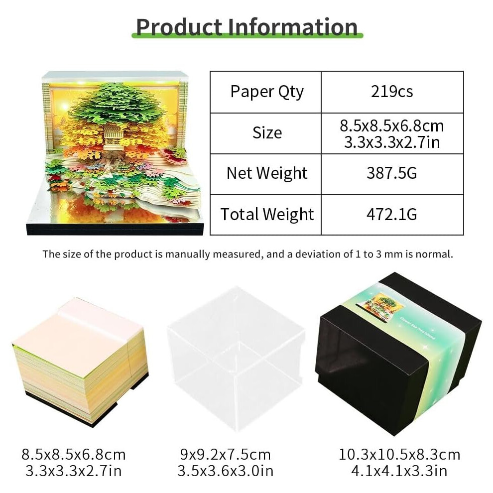 3D Kalender 2026 Zeit Stueck Kalender 2026 Abreiss 3D Papier Kunst Notizblock Papier Skulptur ...