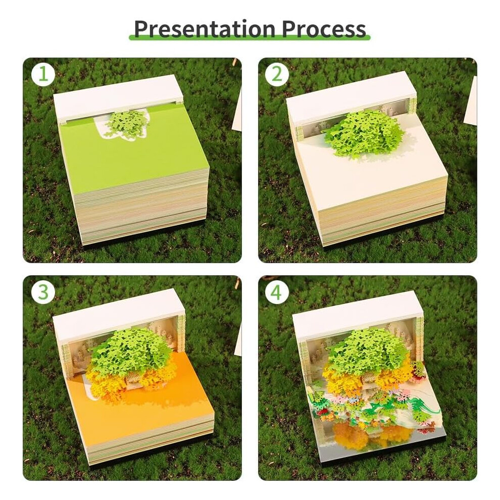 3D Kalender 2026 Zeit Stueck Kalender 2026 Abreiss 3D Papier Kunst Notizblock Papier Skulptur ...