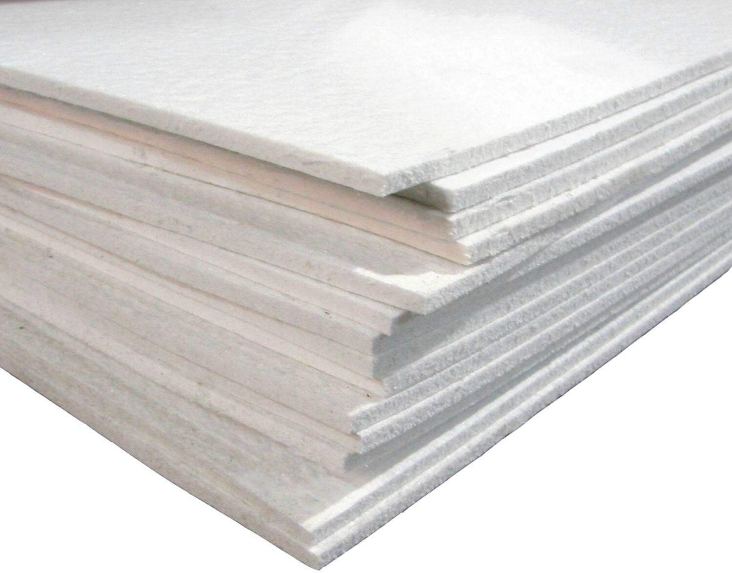 8x12 Semi Soft FiberFrax Fiber Kiln Paper 1/8"""" Thick Sheet on OnBuy