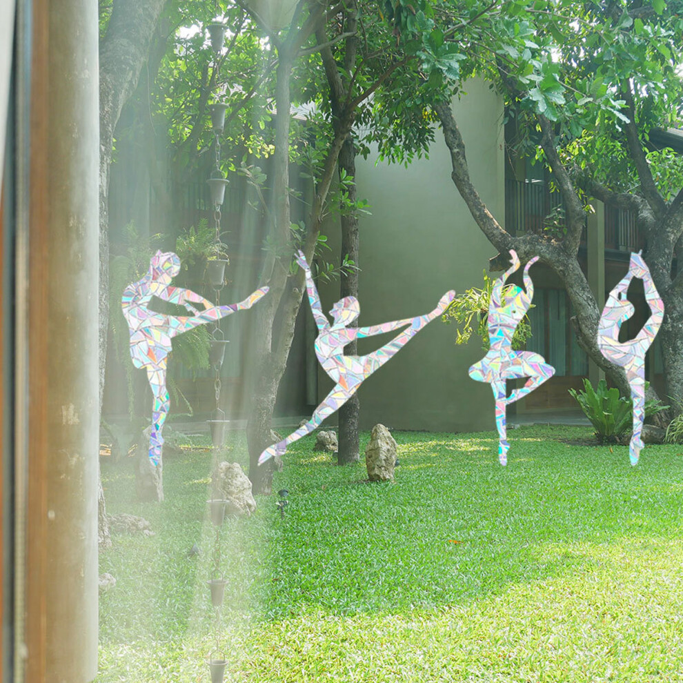 Prism Film Static Window Clings, Glass Awareness Stickers for Bird ...