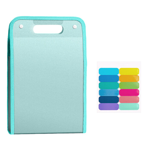 (green) File For School A4 Expanding With 13 Compartments File ...