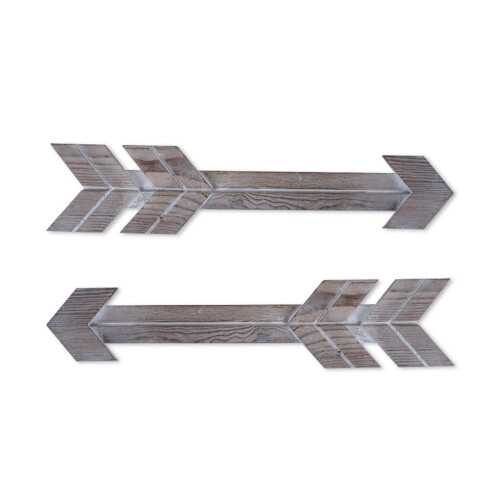 Décoration murale flèche en bois rustique et élégante, flèche 3D ...