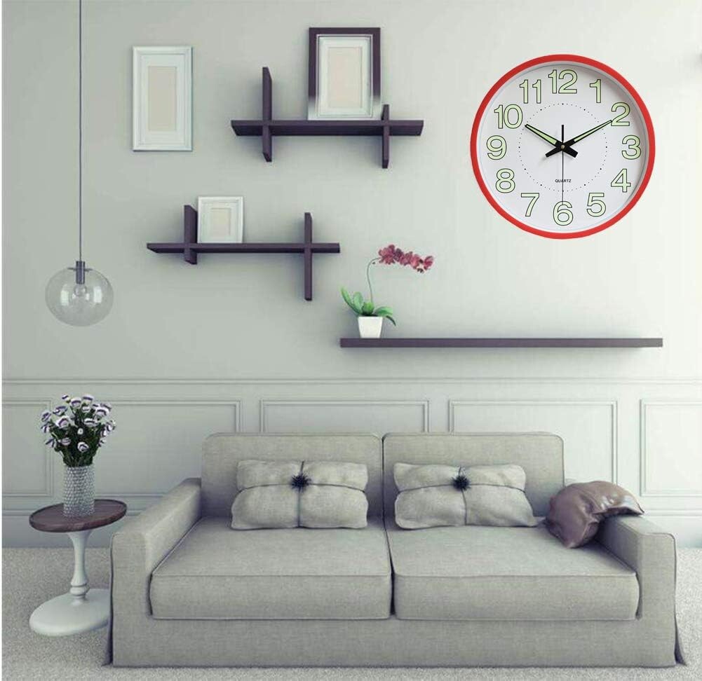 Élégance intemporelle, horloge murale silencieuse (sans tic-tac) au ...