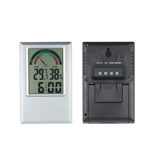 Simple Fashionable Design Indoor Outdoor Weather Station, Comfort Index ...