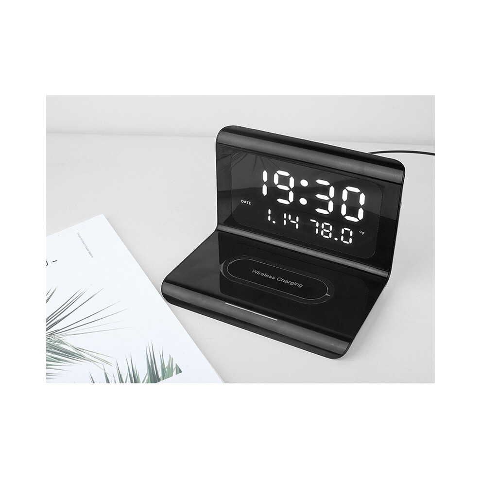 Multi-Device Compatibility Desk Clock: Digital Display Fast Wireless ...