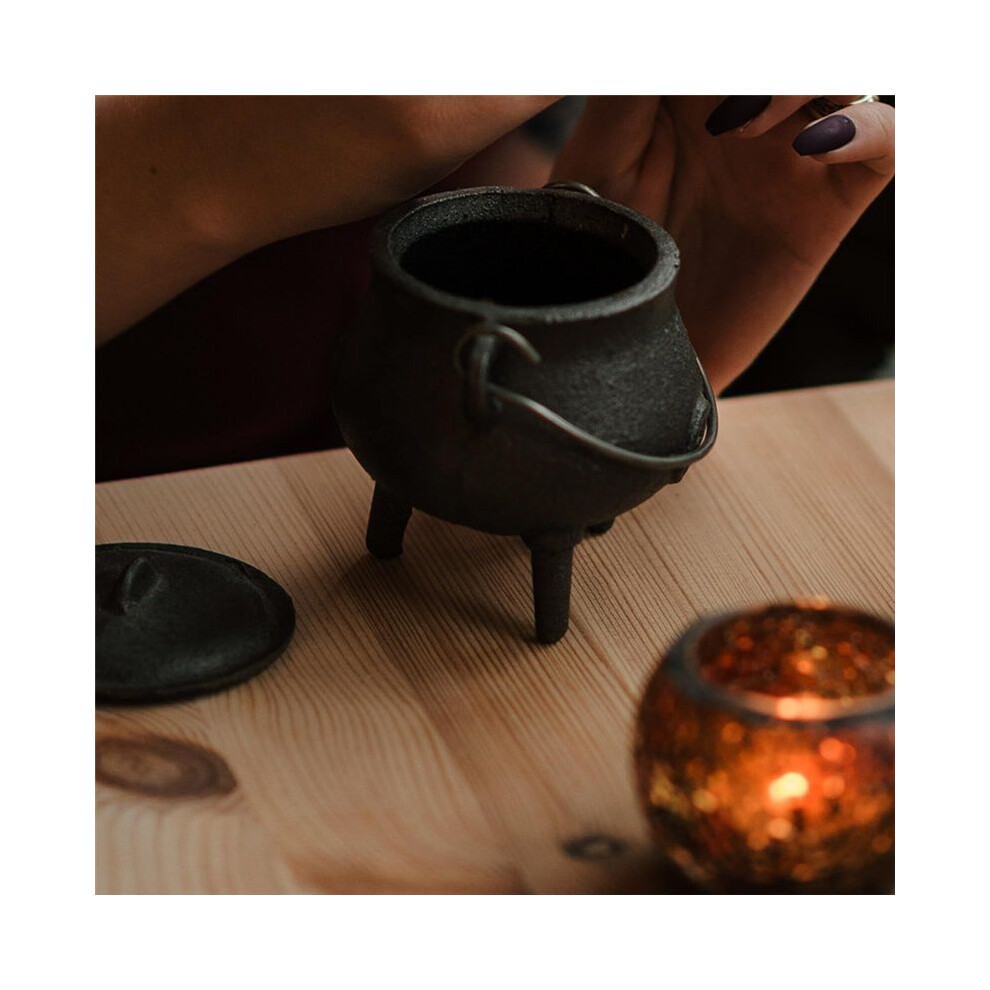 Mini caldero de metal, cubos negros con asa para dulces infantiles de ...