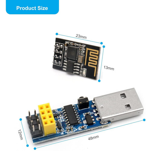 USB to ESP8266 Breakout CH340C ESP-01 ESP-01S Prog WiFi Programmer ...