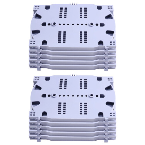 10PCS 12 Cores Optical Fiber Splice Tray FTTH Fusion Tray with Cover ...
