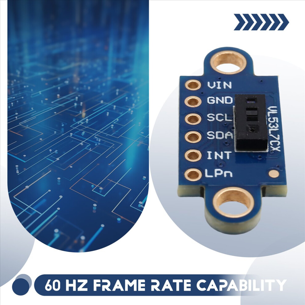 VL53L7CX 8x8 Multi-Area TOF Time of Flight Ranging Sensor VL53L7 Laser ...
