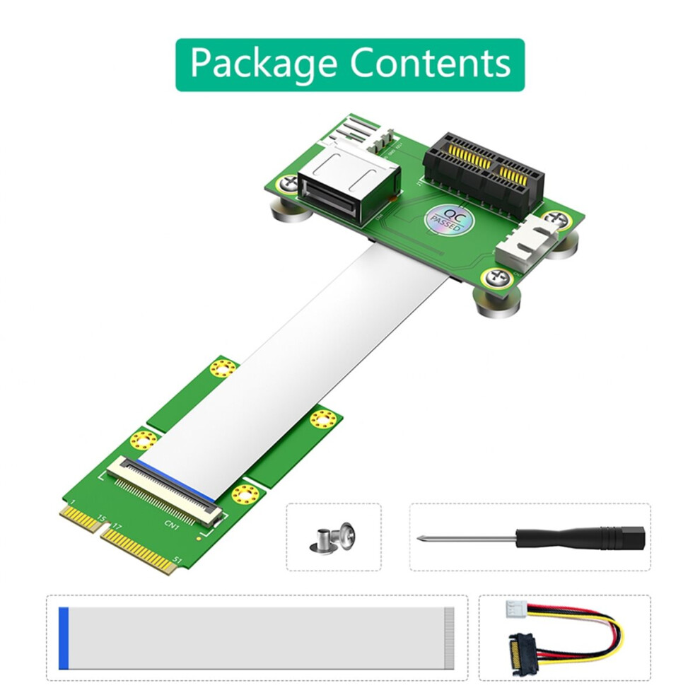 Mini PCIe para PCI-e Express 1x + placa riser USB com cabo FPC de folha ...