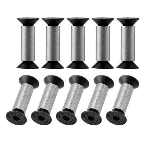 10 Pack Knife Handle Screws, Rivets, Bolts, Hex Flat Head Screws for ...