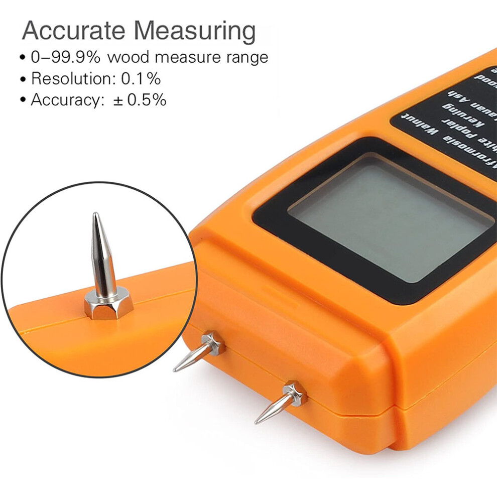 Moisture Meter, Wood Humidity Tester With Ergonomic Design For Wide Use ...