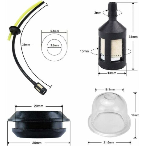 Fuel Pipe And Filter Assy: Optimum Performance for 2-Stroke and 4 ...