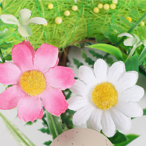 Linda decoração de primavera, alegre guirlanda de Páscoa de 25 cm com ...