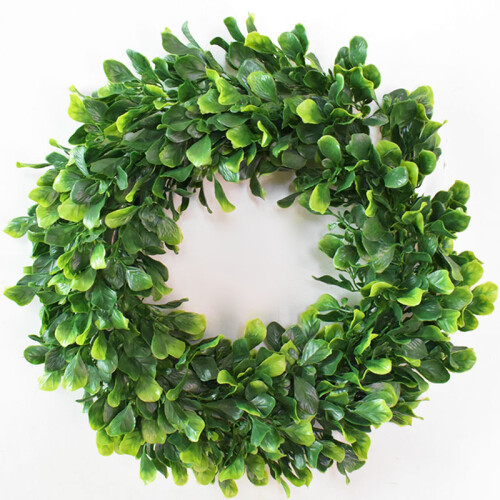 Couronne de verdure artificielle artisanale, décoration toute l'année ...