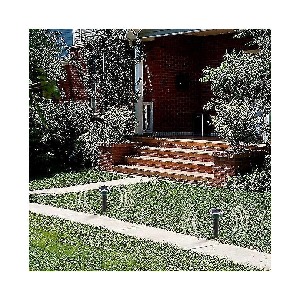 Solar Mole Repeller, 4 Pieces Ultrasonic Pest Repeller - Mole Control ...