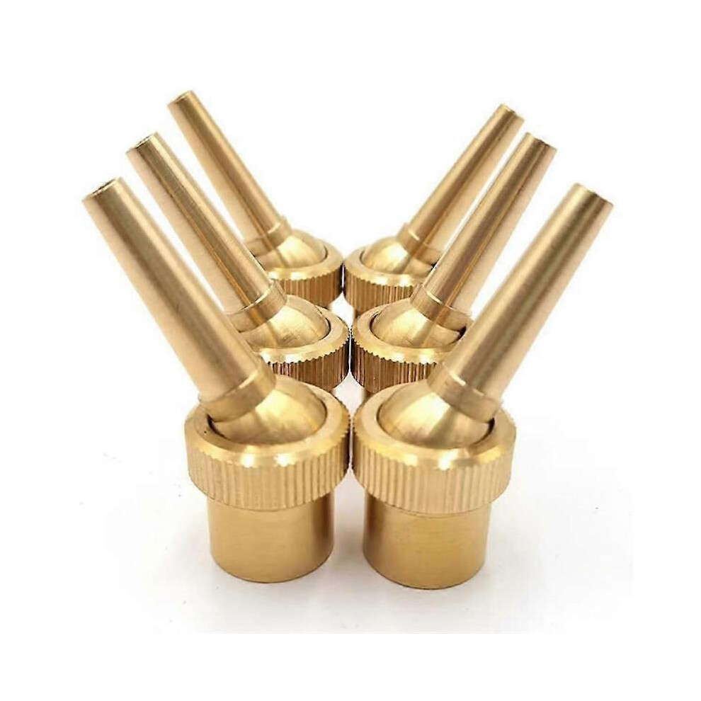 6pcs 1/2inch DN15 Brass Fountain Nozzle Adjustable Direction Jet Water ...