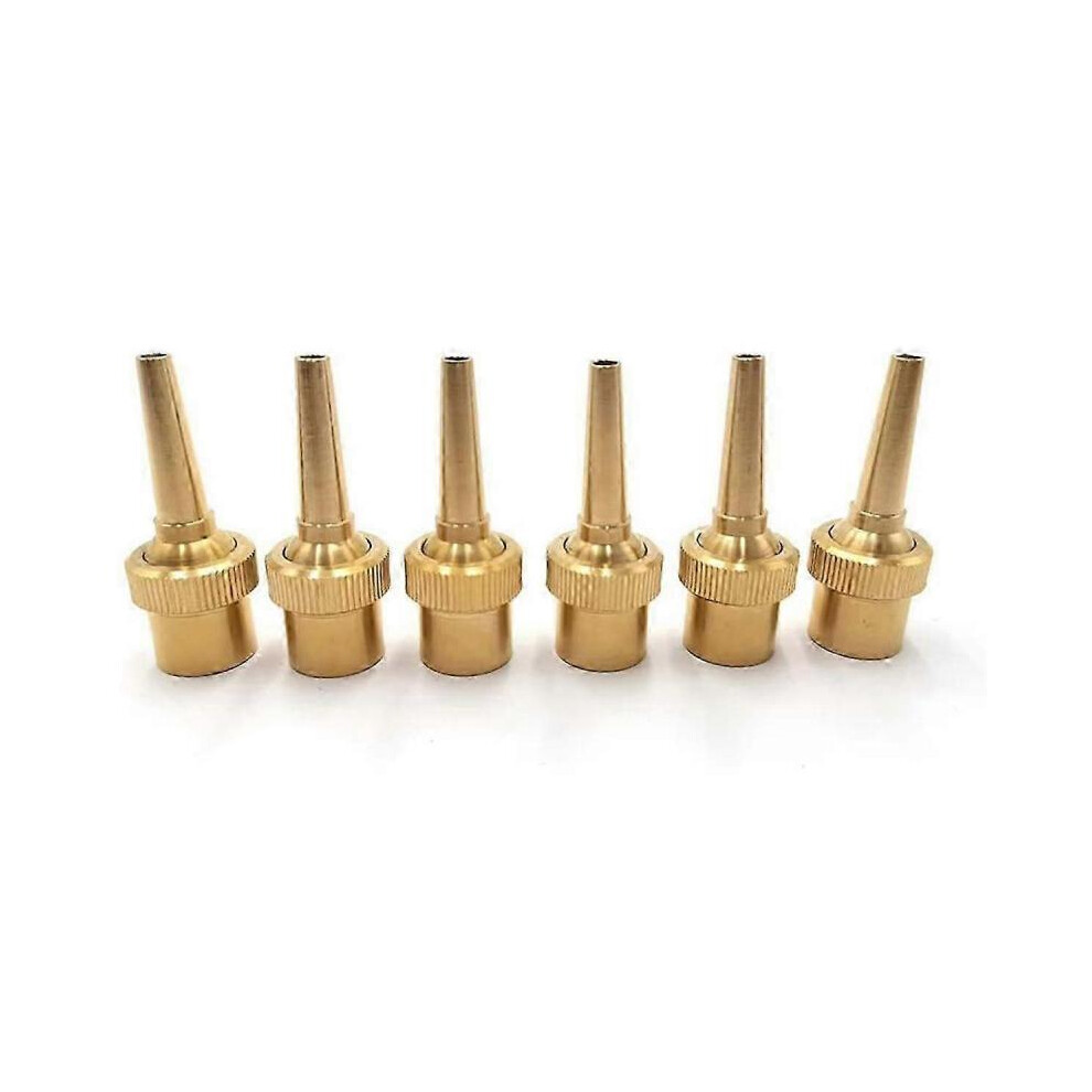 6pcs 1/2inch DN15 Brass Fountain Nozzle Adjustable Direction Jet Water ...