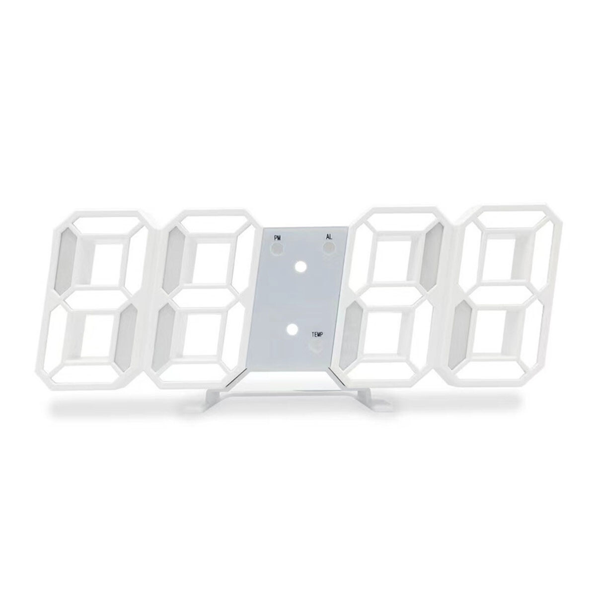 Reloj LED 3D rojo extragrande, versátil decoración digital de pared y ...