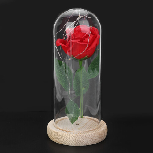 Rosa de seda roja romántica, regalos para mujeres, regalo de flores ...