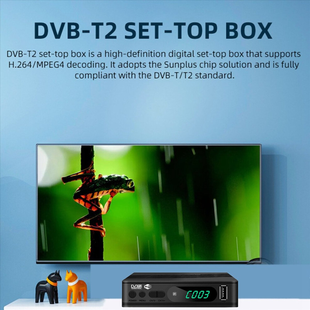 DVB-T2 TV-tuner Terrestrische satellietontvanger Digitale decoder HEVC ...