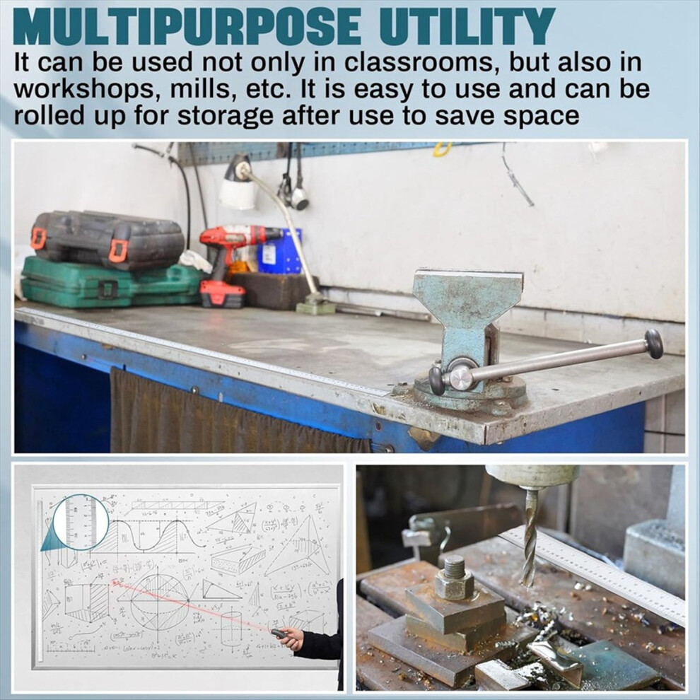 Règle magnétique de 39,37 pouces avec graduations en pouces et en ...