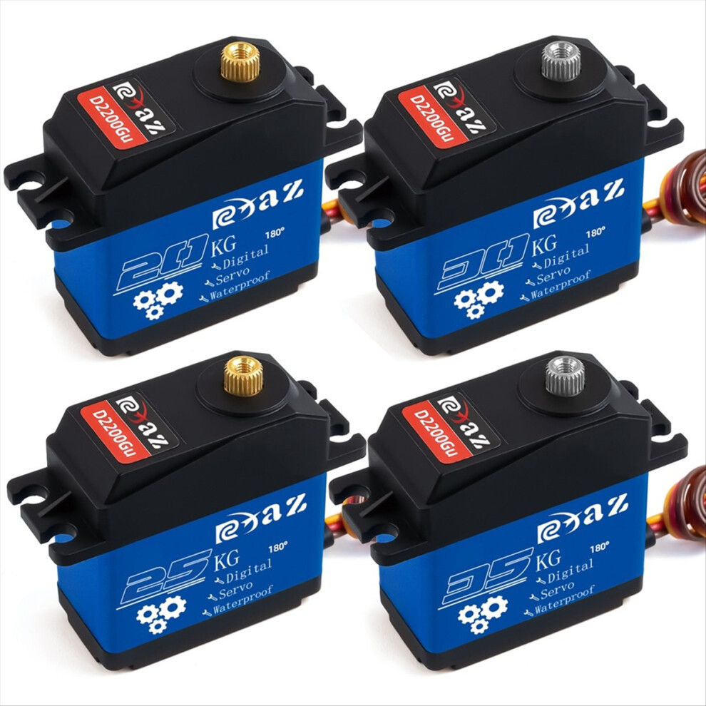 Servo numérique à engrenages métalliques 25 kg pour voiture, camion ...