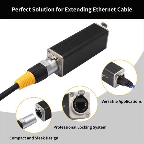 RJ45 Coupler Female to Female Twist Lock Adapter on OnBuy