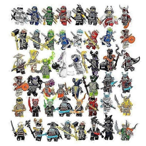 48 Pack Ninja Minifigures Set Kids Toys Action Figure Shinobi Mini ...