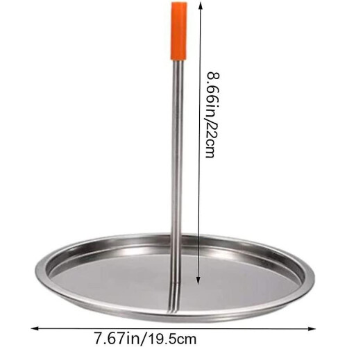 Brazilian BBQ Skewer, Stainless Steel Vertical Meat Spit with Ergonomic ...