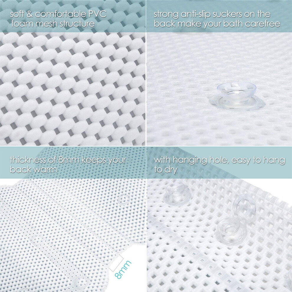 Tapis de bain de qualité spa, extra long et antidérapant, technologie ...