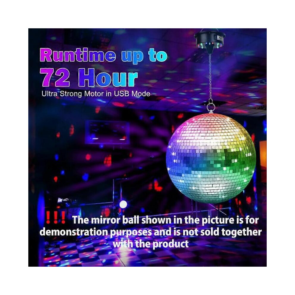 Rotating Disco Ball Motor Lights with Remote,18 LEDs for 12 16 20 ...