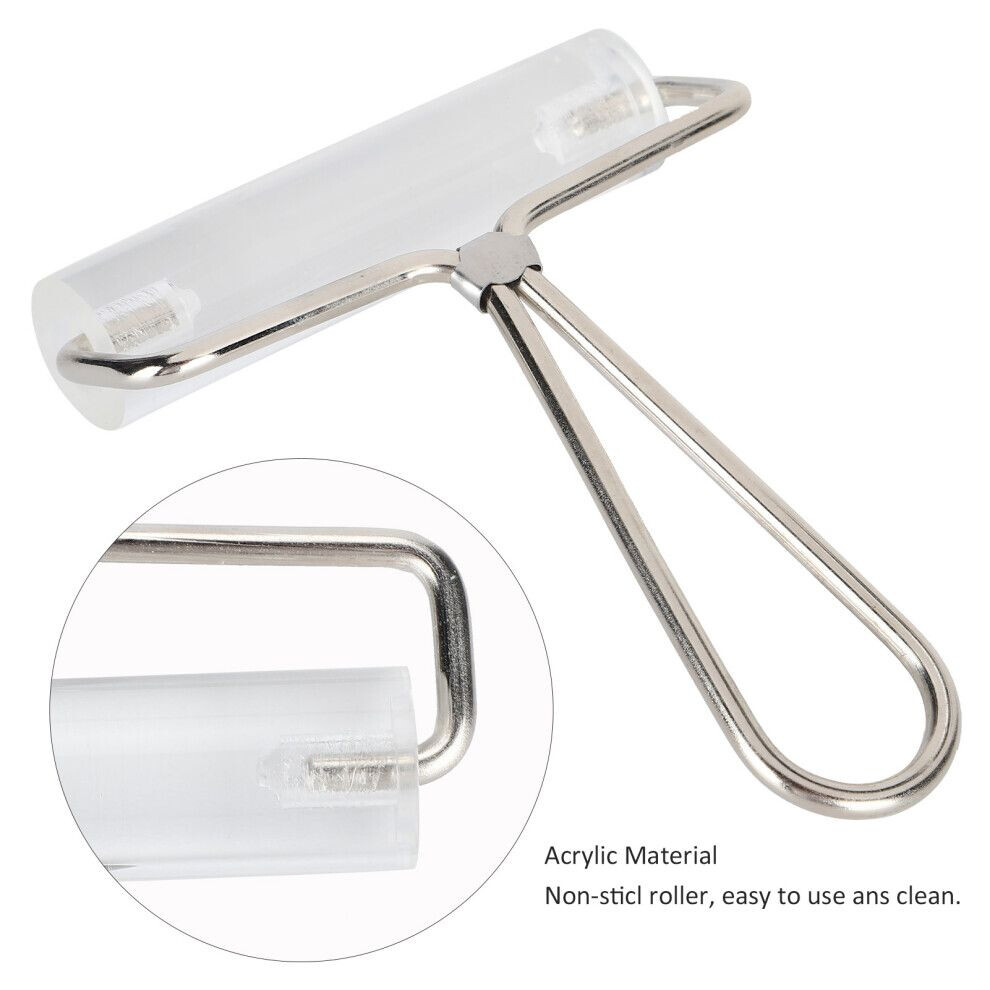 Rouleau acrylique pour poterie, outil de 10 cm, tampon antiadhésif pour ...