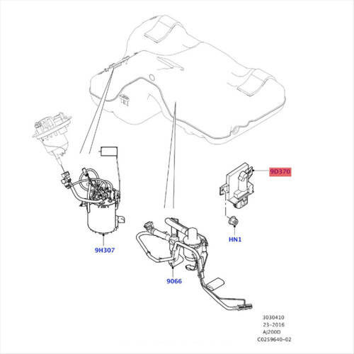 Car Fuel Pump Control Module LR097220 T4A16365 for Land Range Rover Ev ...